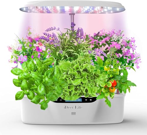 iDeer Life Hydroponics Growing System 12 Pots, Indoor Garden System ...