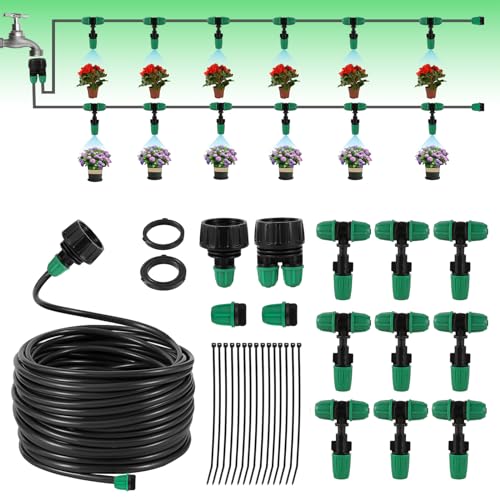 Leak-Proof Drip Irrigation Kit, Automatic Garden Watering System Lock ...